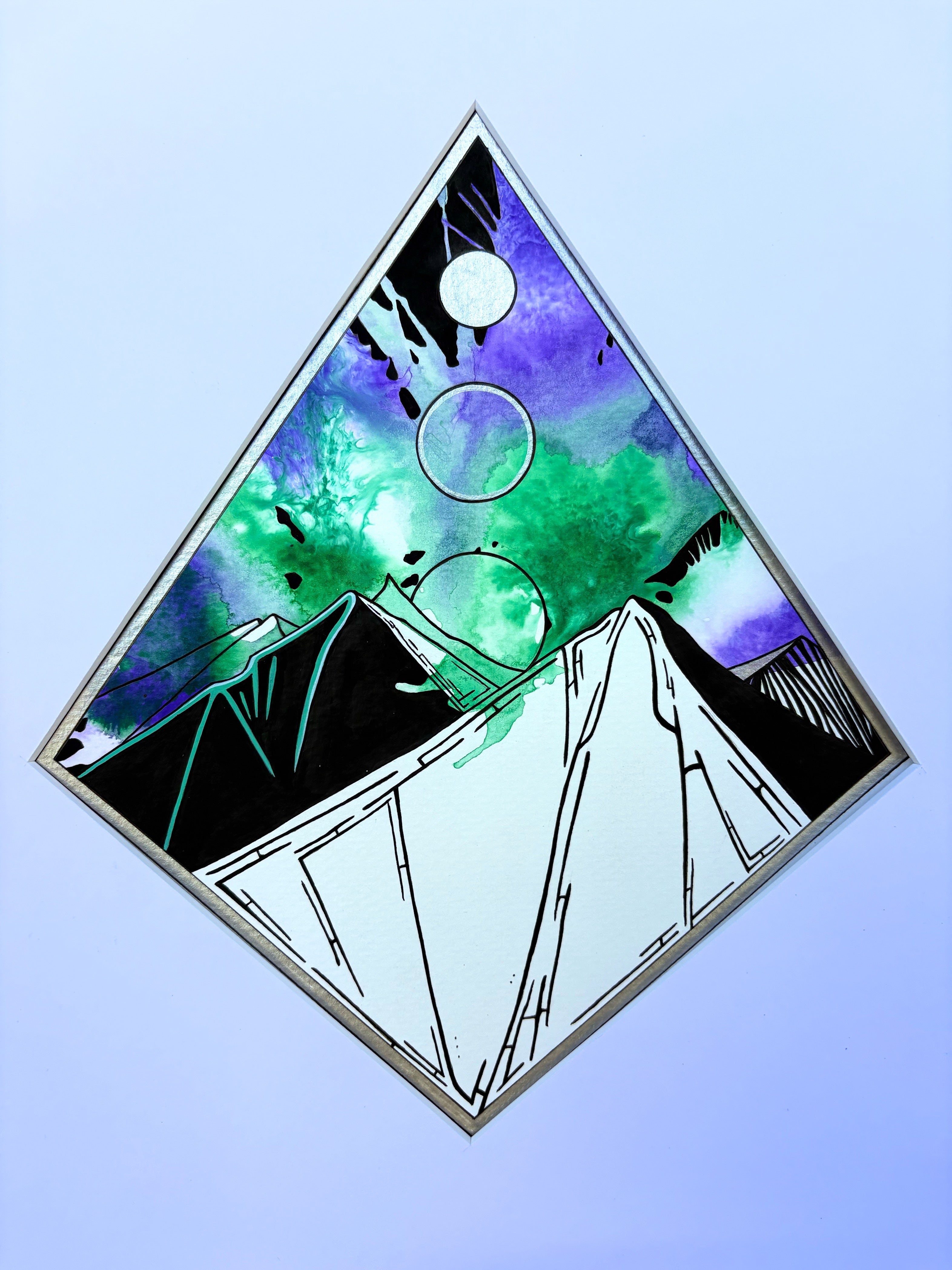 Align & Shine Mountain Artwork | Original & Print – Eyeamcreation